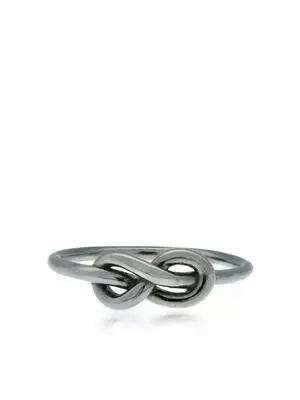 LILY GABRIELLA 18kt Rhodium-plated White Gold Forget Me Knot Ring - Silver