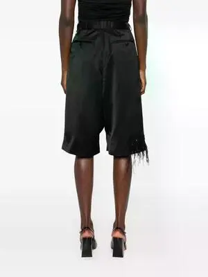 ALMAZ Feather-embellished Tailored Shorts