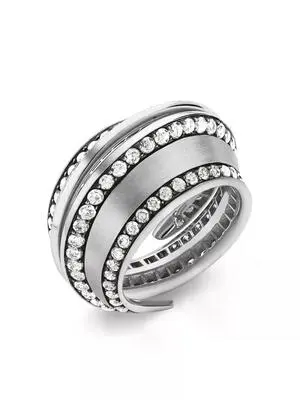 LILY GABRIELLA 18kt White Gold Spira Diamond Ring - Silver