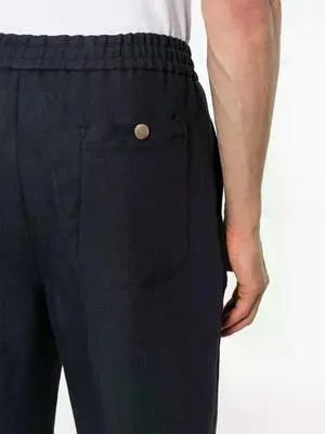 Etro Herringbone Linen Trousers