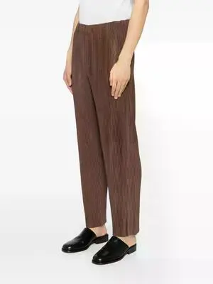Issey Miyake Chocolate Pleated Trousers