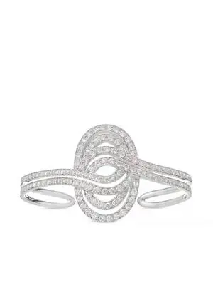 LILY GABRIELLA 18kt White Gold Infinitas Diamond Cuff Bracelet - Silver