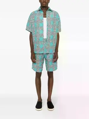 AMIR SLAMA Rope-print Shorts