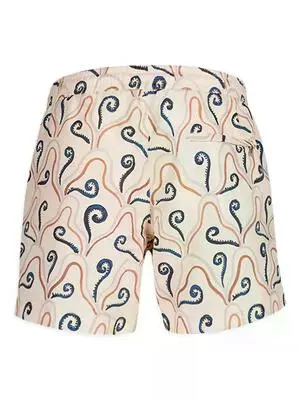 Commas Plant-print Swim Shorts