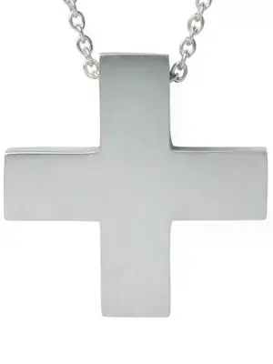 PARTS OF FOUR Small Plus Necklace - Silver