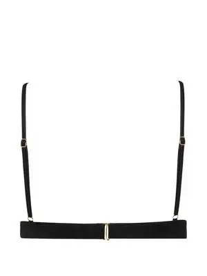 MAISON CLOSE Splash Triangle Bikini Top - Black