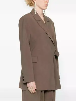 GANNI Knot-belt Wrap Blazer