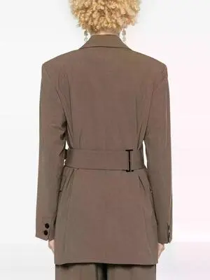 GANNI Knot-belt Wrap Blazer