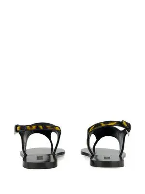 Paris Texas Leopard-print Flat Sandals