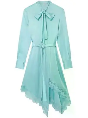 Stella McCartney Double Satin Lace-trim Dress