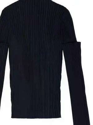 Balenciaga Ribbed Long-sleeve Sweater