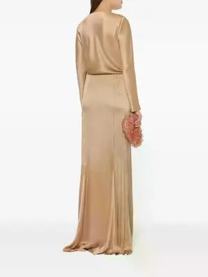 Alberta Ferretti Satin-finish Blouse
