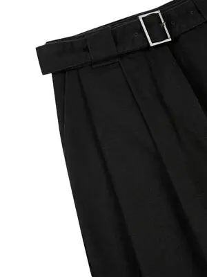 STUDIO TOMBOY Belted Two-tuck Midi Skirt