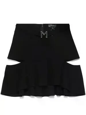 MUGLER M-plaque Cut-out Mini Skirt