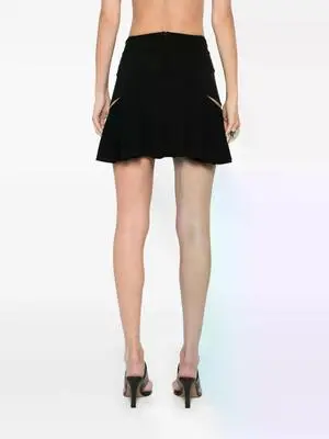 MUGLER M-plaque Cut-out Mini Skirt
