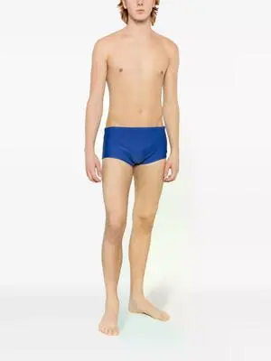 AMIR SLAMA Logo-appliqué Swim Shorts