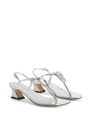 GIUSEPPE ZANOTTI Anthonia Rhinestone-embellished Sandals - Silver