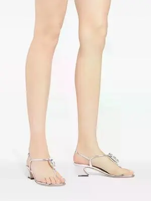 GIUSEPPE ZANOTTI Anthonia Rhinestone-embellished Sandals - Silver