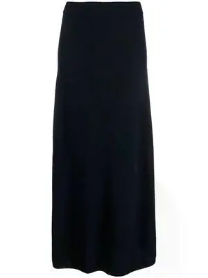 LISA YANG Ribbed-trim Cashmere Skirt