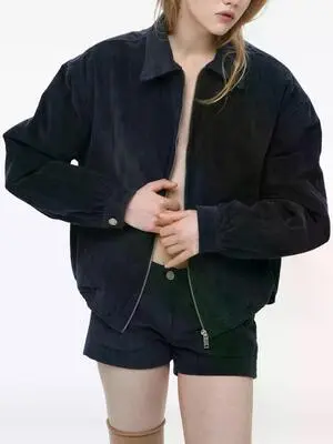 MAINLESS Corduroy Zip Jacket - Blue