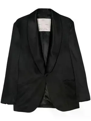 Giuliva Heritage Shawl-lapels Linen Blazer