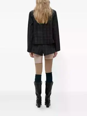 MAINLESS Plaid Long-sleeve Shirt - Blue