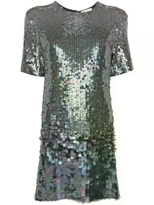 P.a.r.o.s.h Sequinned Mini Shirt Dress