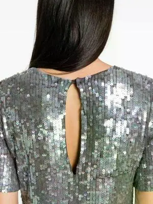 P.a.r.o.s.h Sequinned Mini Shirt Dress