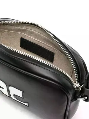 COURREGES Logo-appliqué Leather Shoulder Bag