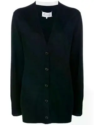MAISON MARGIELA V-neck Wool-blend Cardigan
