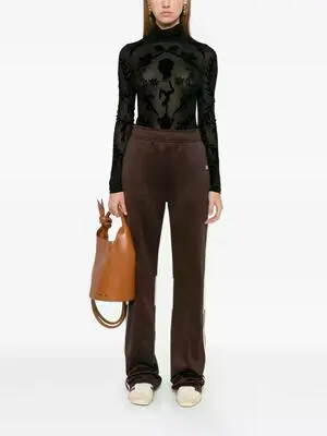 Casablanca Devoré-effect Bodysuit