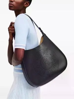 Karl Lagerfeld K/circle Perforated-design Hobo Bag