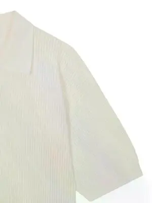 STUDIO TOMBOY Ribbed T-shirt With Polo Collar
