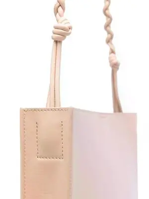 JIL SANDER Tangle Leather Shoulder Bag - Pink