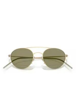 Giorgio Armani Round-frame Double-bridge Sunglasses - Black