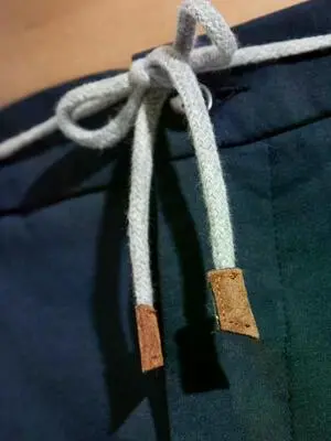Eleventy Drawstring Chino Trousers - Blue