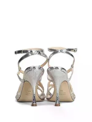 ANNA F. 100mm Leather Sandals