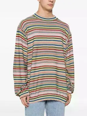 MAISON MARGIELA Striped Cotton Jumper