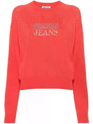 Moschino Logo-embellished Crew-neck Jumper