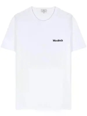 Woolrich Logo-rubberised Cotton T-shirt - White