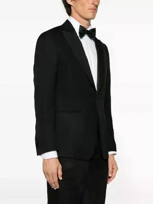 LARDINI Lurex-detail Single-breasted Blazer