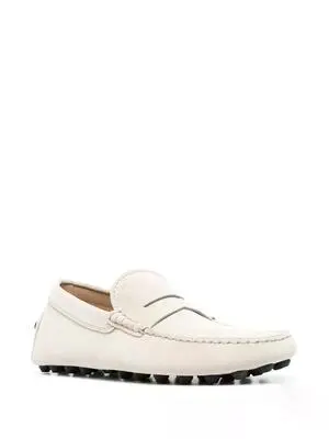 TOD'S Calf-suede Loafers - Neutrals