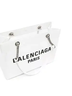 Balenciaga Duty Free Medium Tote Bag - White