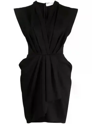 IRO PARIS Pheao Draped Wool Dress