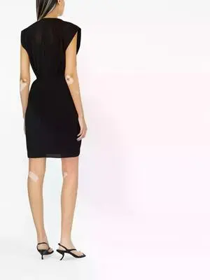 IRO PARIS Pheao Draped Wool Dress