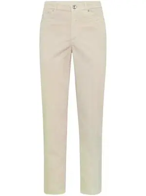 Brunello Cucinelli Straight-leg Corduroy Trousers - Neutrals