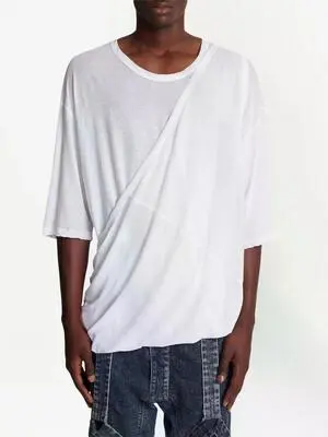 Balmain Gathered-panel Detail T-shirt