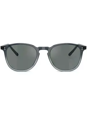 Oliver Spencer Finley 1993 Square-frame Sunglasses - Blue