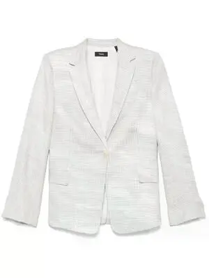 Theory Houndstooth-pattern Blazer