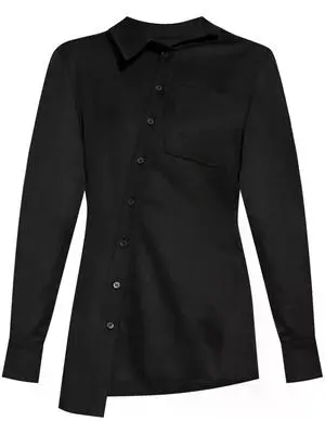Jacquemus Asymmetric Long-sleeve Shirt - Black